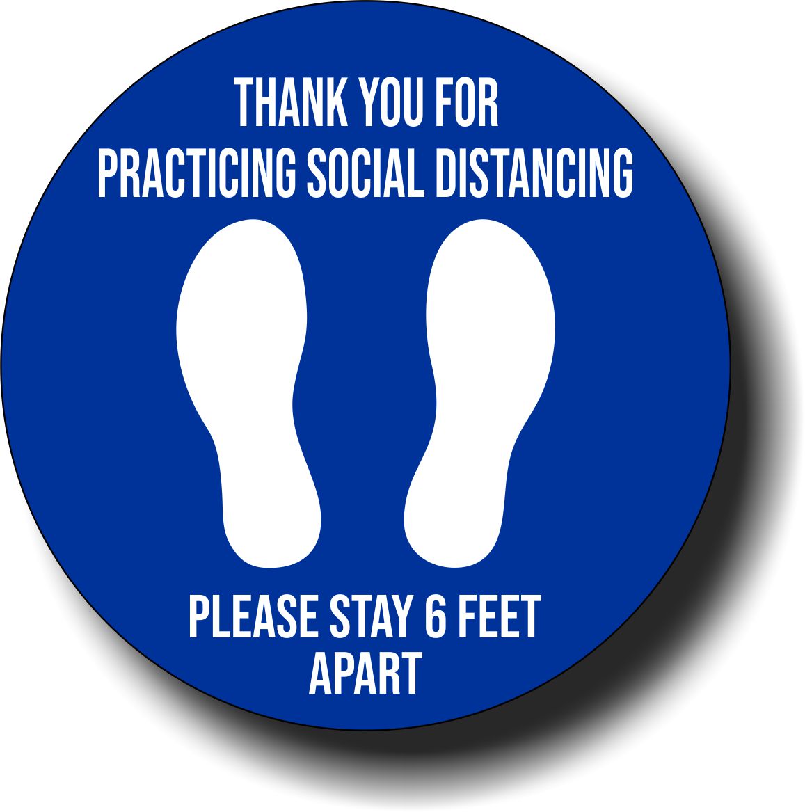 Social distance floor decal – Dunwood